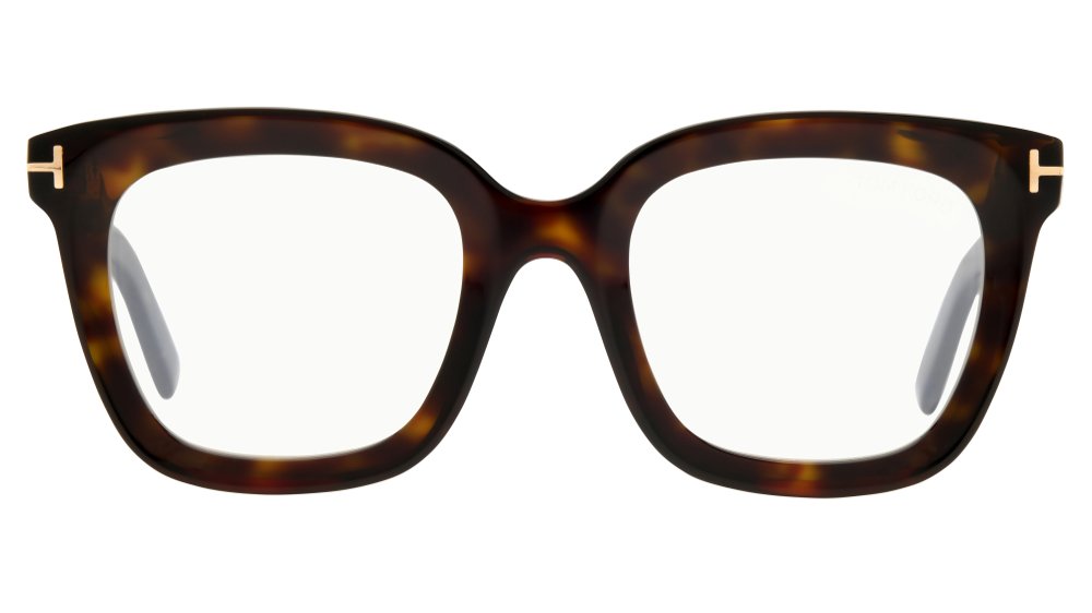Lunettes de vue Tom Ford Tf5880-B 052 Brun Fonce Crist Carré - Krys