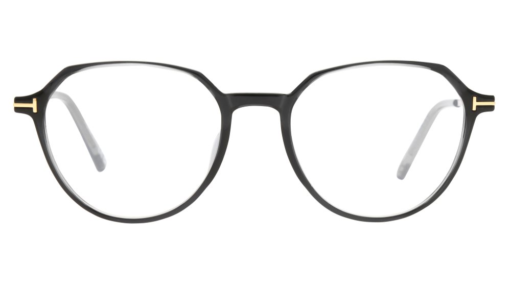Lunettes de vue Tom Ford Tf5875-B 020 Gris Clair Brill Ronde - Krys