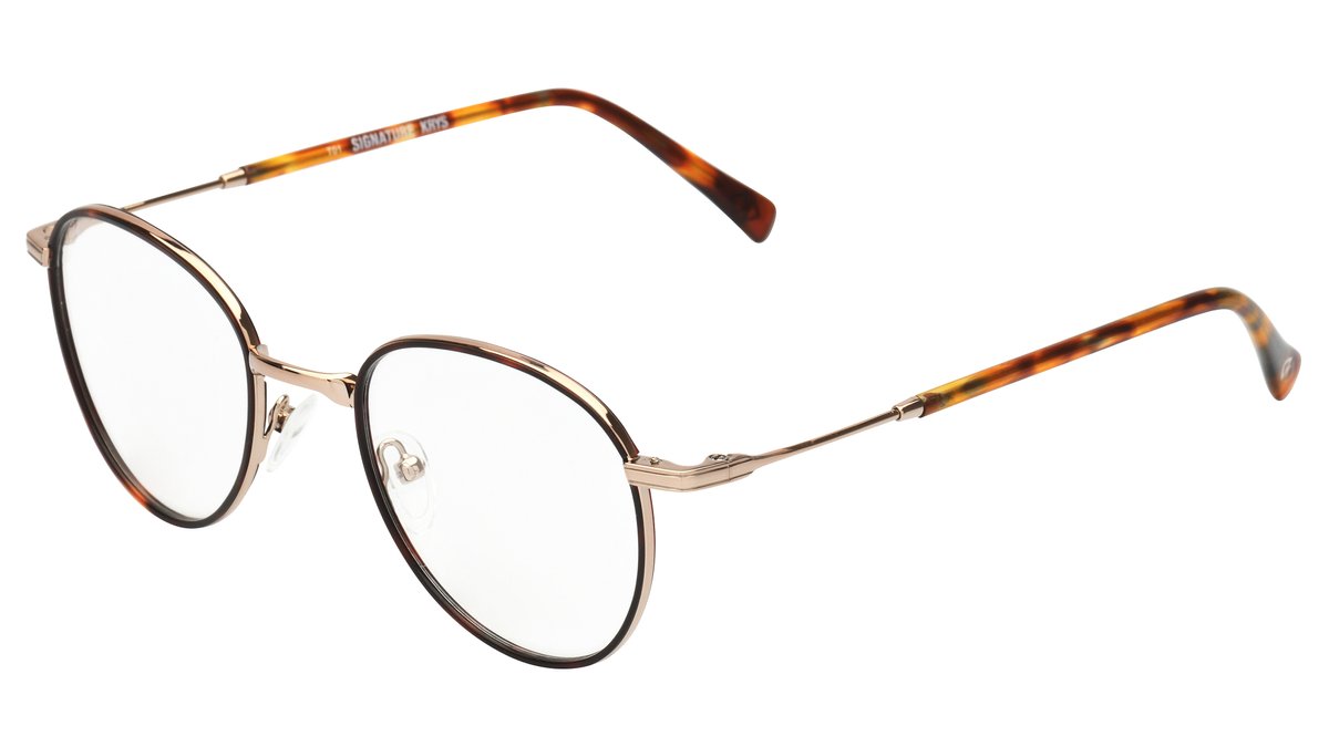Lunettes de vue Signature Krys Com2011 332 Ecaille Fonce Ronde - Krys