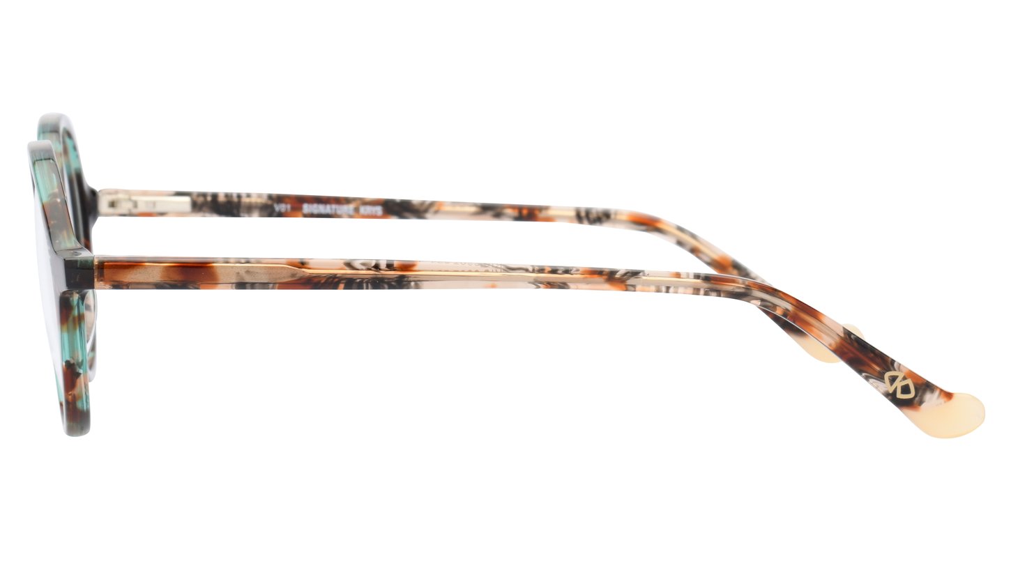 Lunettes de vue Signature Krys Kis2207 524 Bleu Turquoise Ronde - Krys